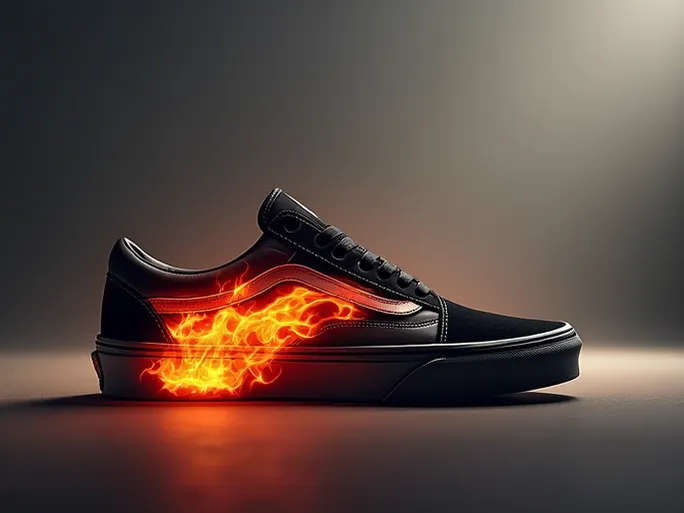 Vans Old Skool Flame Wall A Classic Sneaker Staple