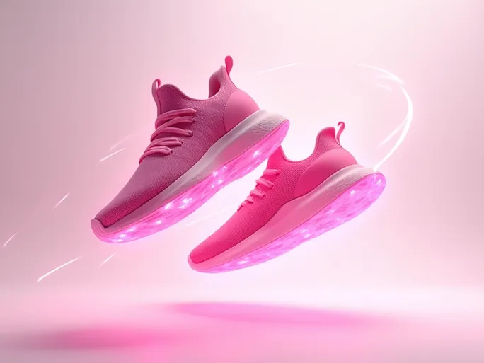 Lining Launches Crystal Pink Womens Running Shoes