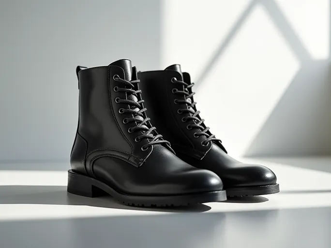 Coach Revamps Classic Style with Black Laceup Ankle Boots