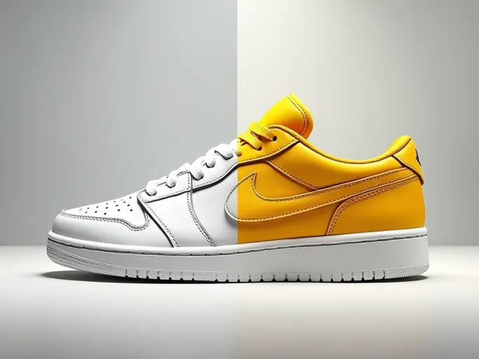 Air Jordan 1 Low Retro white Amarillo Blends Heritage with Modern Design
