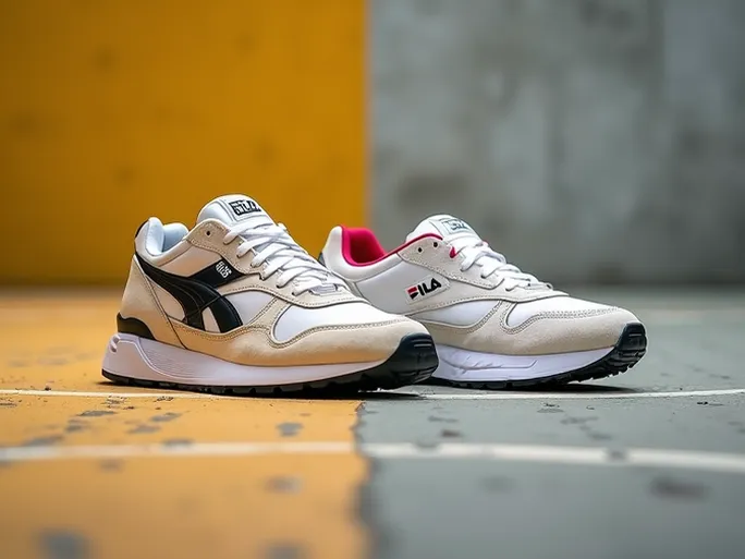 Fila Relaunches Retro Blackandwhite Lowtop Sneakers