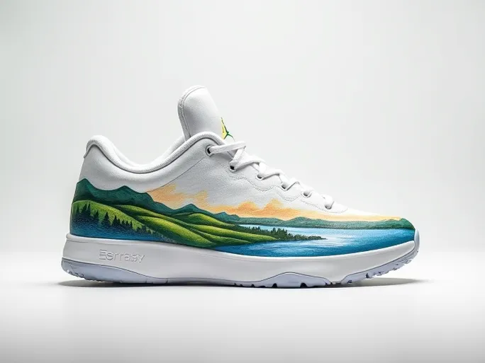 Air Jordan Courtside 23 Merges Landscape Art with Sneaker Design