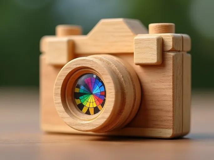 Ecofriendly Wooden Kaleidoscope Camera Targets Young Photographers