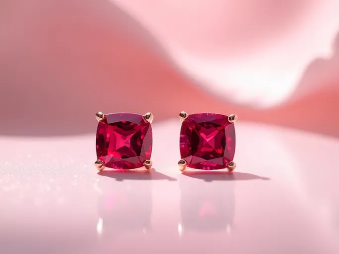 Zocai Launches 18K Rose Gold Ruby Earrings Collection