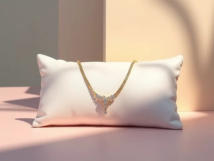 Jingcui Launches 18K Gold Diamond Necklace