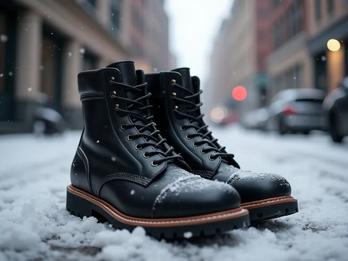 Jeep Launches Rugged Black Leather Winter Boots
