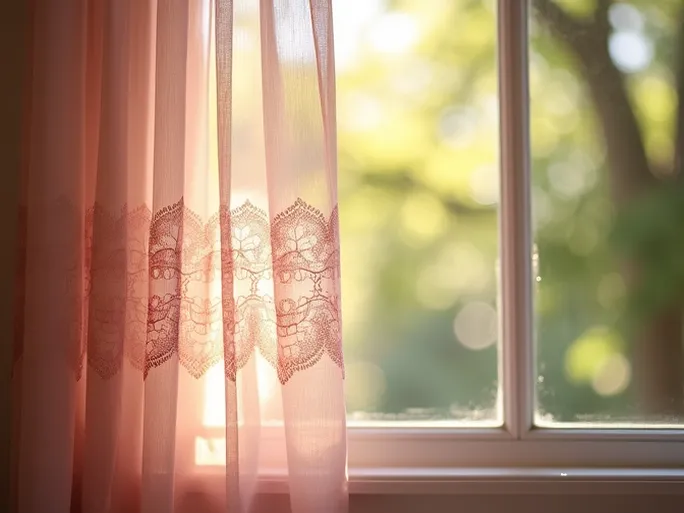 Koreanstyle Pink Sheer Curtains Gain Popularity in Home Decor