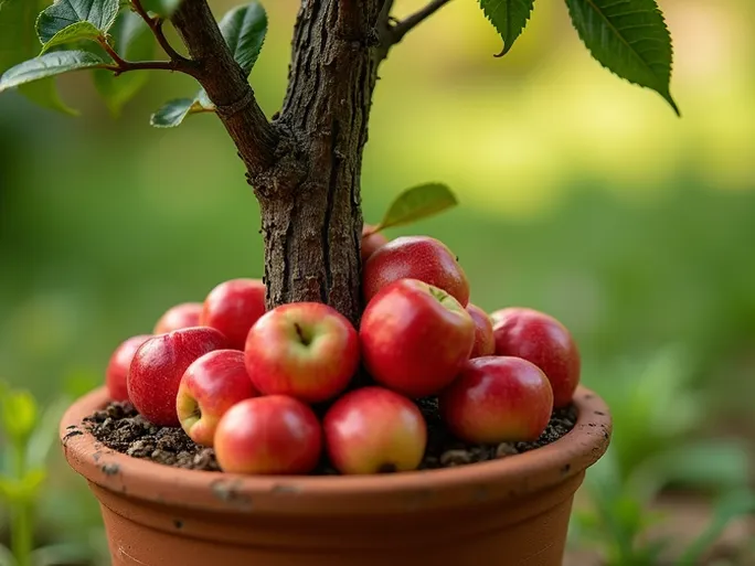 Henan Farmers Embrace Apple Tree Cultivation in Pots