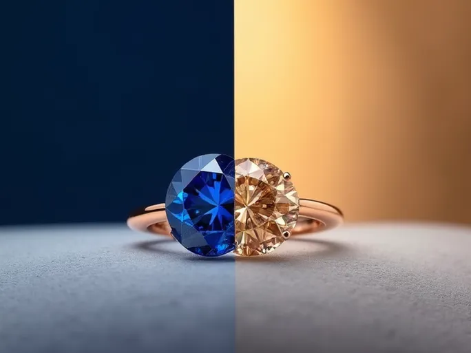 Engagement Ring Trends Favor Sapphires Champagne Diamonds
