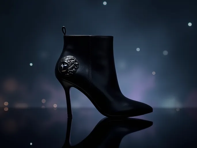 Versace Launches New Black Ankle Boots Collection