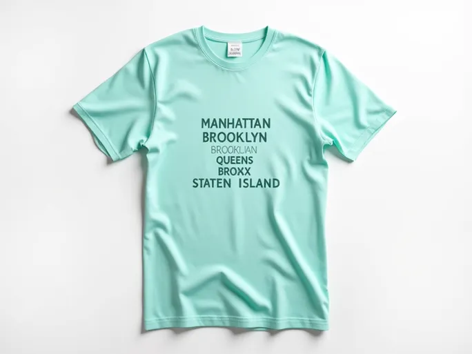 Supremes Pale Aqua Five Boroughs Tee Becomes Streetwear Icon