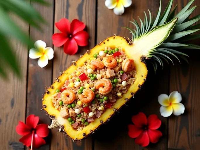 Hawaiis Culinary Scene Showcases Pineapple Rice Luaus