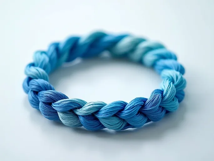 Handwoven Azure Wave Bracelet Embodies Oceanic Inspiration