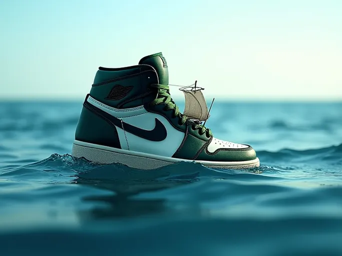 Custom Air Jordan 1 Mid island Green Gains Sneaker Community Buzz