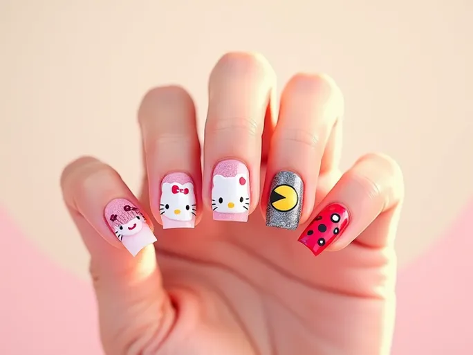Hello Kitty Inspires Playful Twist on French Manicures