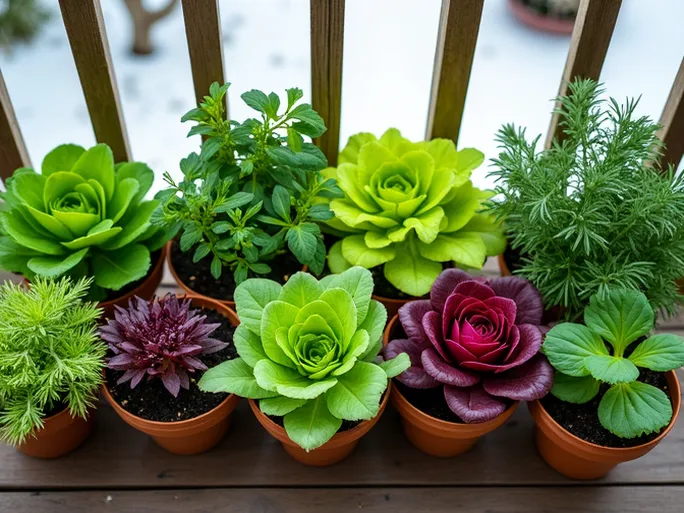 Winter Container Gardening Yields Fresh Salad Greens