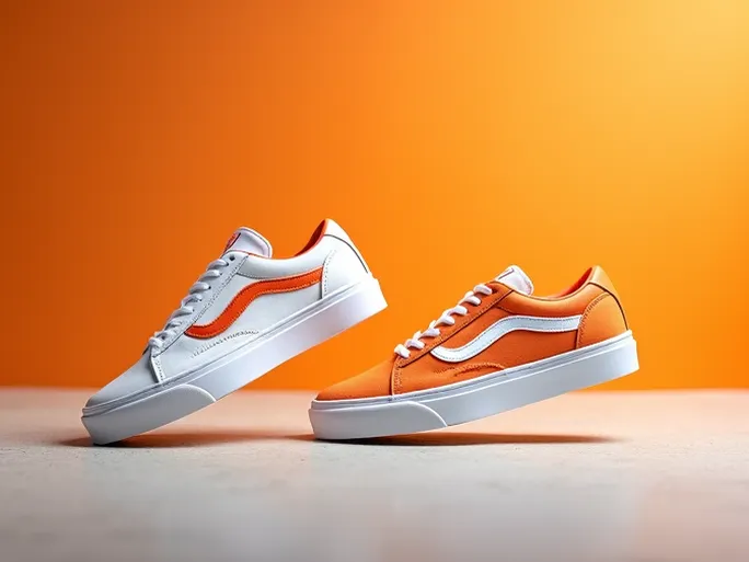 361 Launches White and Orange Lowtop Skate Shoes