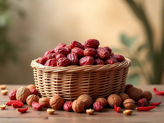 Wuhan Dry Goods Prices Rise for Dates Walnuts Chili Peppers