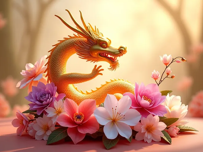 Luxury Dragon and Floral Greeting Cards Gain Popularity