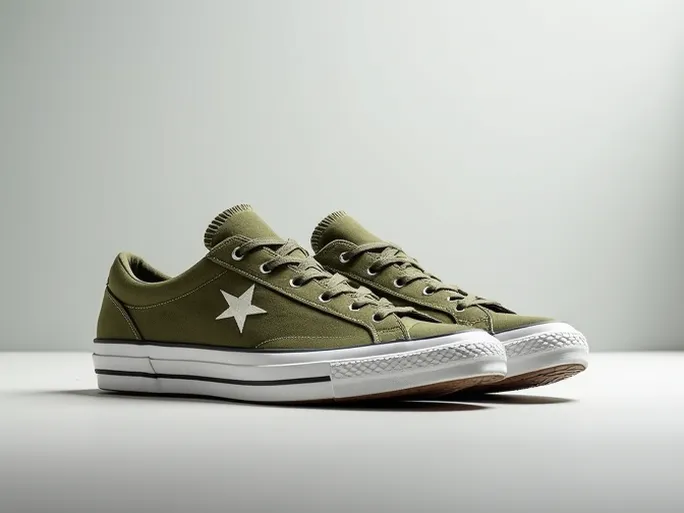 Converse Launches Star Player Low Sneakers for Kids in Olive Green