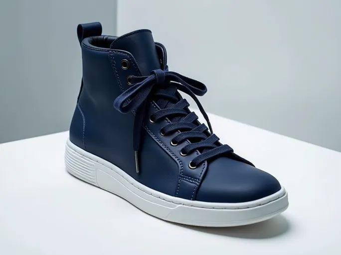Alexander Mcqueen Unveils Navy Blue Hightop Sneaker Redesign