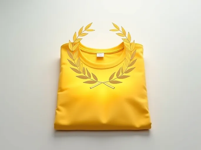 Champions Yellow Logo Tee Balances Retro Style and Comfort