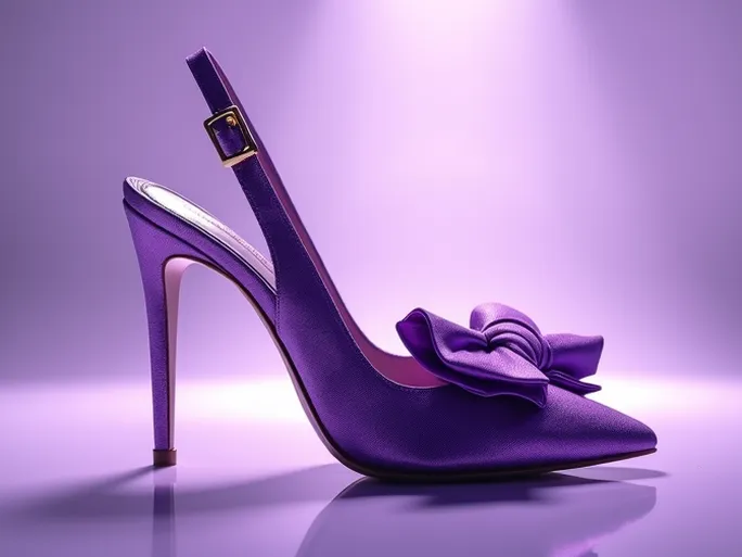 Purple Dior Slingback Heel Gains Fashion Popularity