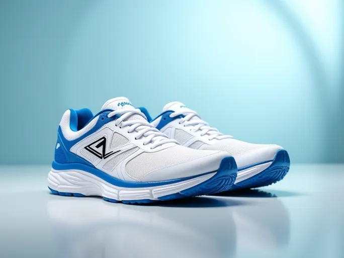 361 Launches Cushioned White and Blue Running Shoe