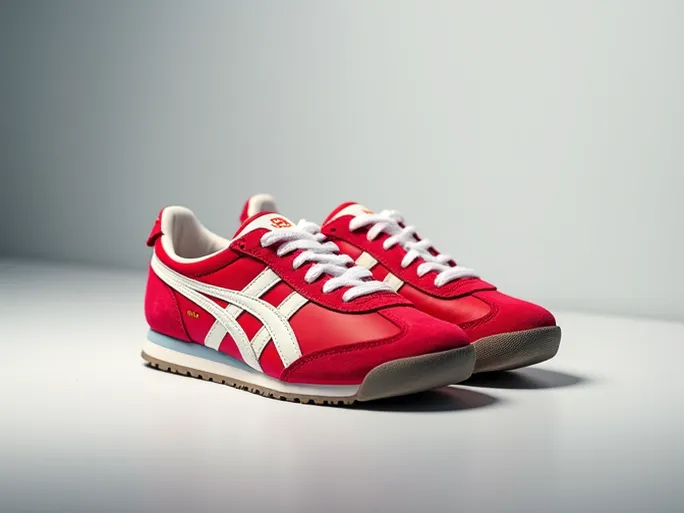 Onitsuka Tiger Launches Red and White Sneakers for Toddlers