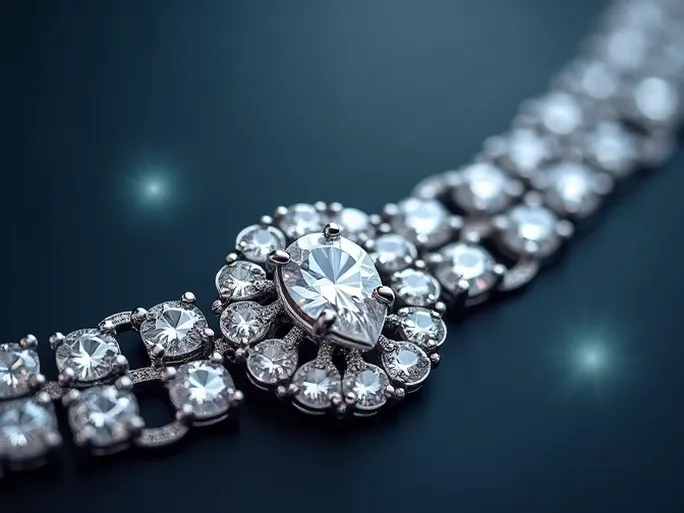 Victorianera 185carat Diamond Necklace Revived in Modern Showcase