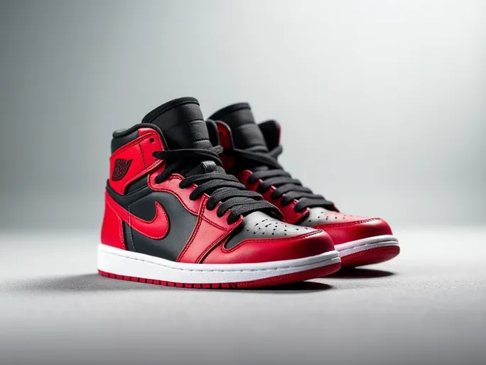 Air Jordan 1 Mid bred Toe Launches for Kids