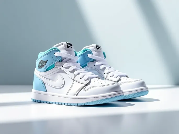Air Jordan 1 Mid SE ice Blue Launches for Kids