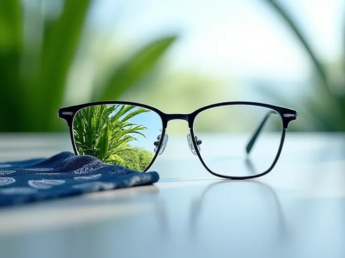 VA Launches Navy Blue Leafdesign Lens Cloth for Eyewear