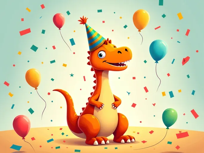 Ecofriendly Dinosaur Birthday Card Merges Sustainability with Sentiment