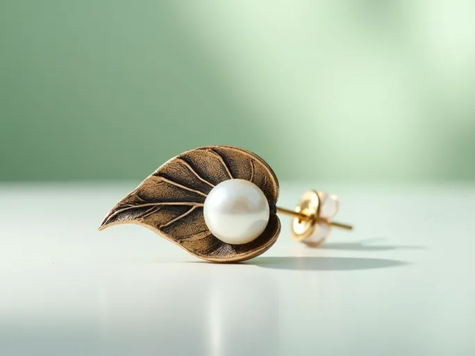 Artist Michael Michaud Crafts Botanical Bronze Earrings