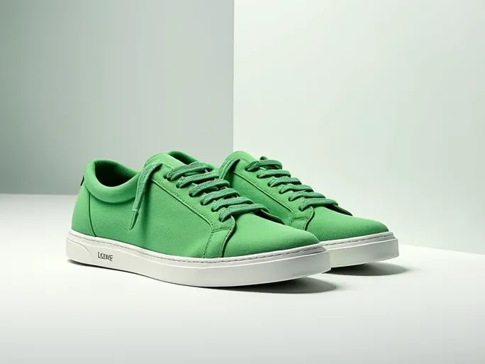 LOEWE Debuts Green Laceup Sneakers for Versatile Style