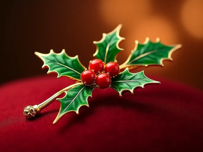 VA Museum Launches 1850sinspired Holly Brooch Christmas Set