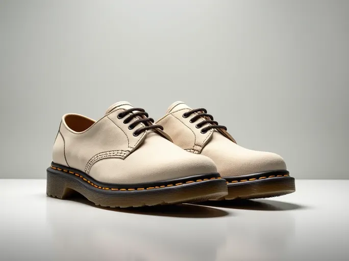 Dr Martens Unveils Vintage Beige 1461 Canvas Shoe