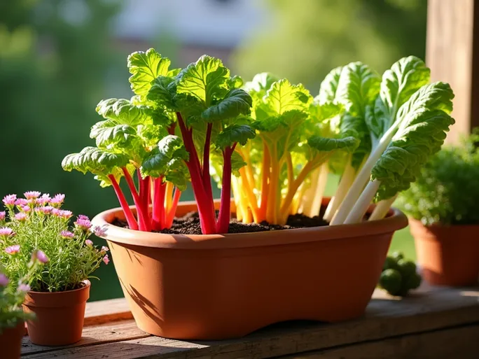 Swiss Chard Adds Vibrant Color to Winter Gardens