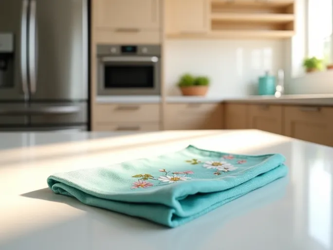VA Kilburn Tea Towel Adds Art to Kitchen Decor