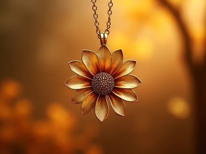 Michael Michauds Chrysanthemum Pendant Embodies Autumnal Elegance