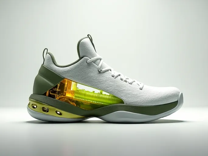 Lining Launches Wave Pro Basketball Shoes in White Olive Green