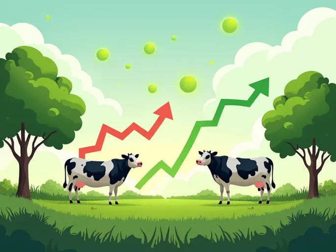 Dairy Industrys Carbon Footprint Shrinks with New Methane Method