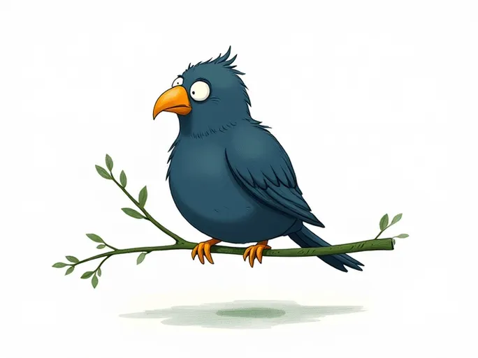 Edward Lears the Darkblue Bird Celebrates Whimsy